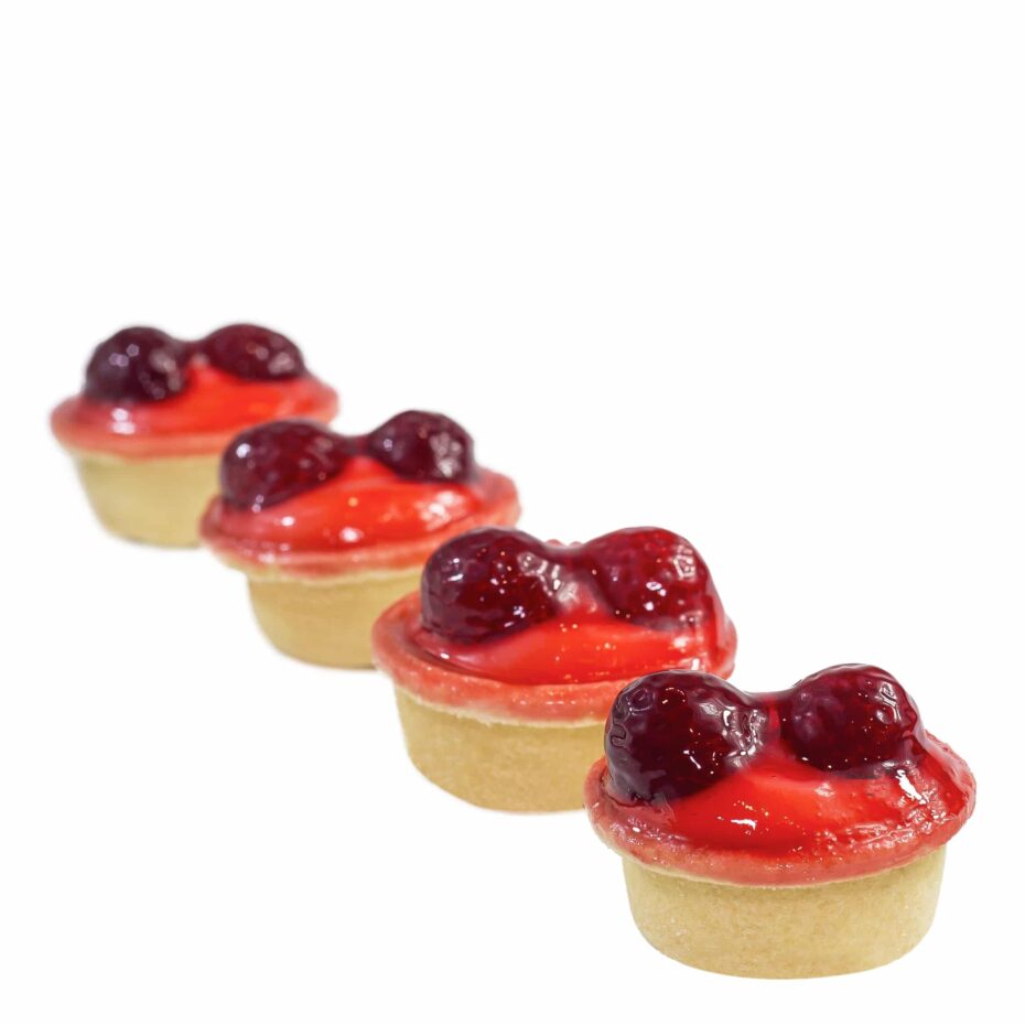 Raspberry French Vanilla Mousse Cocktail Tart - Pat-a-Cake Bakery Cafe